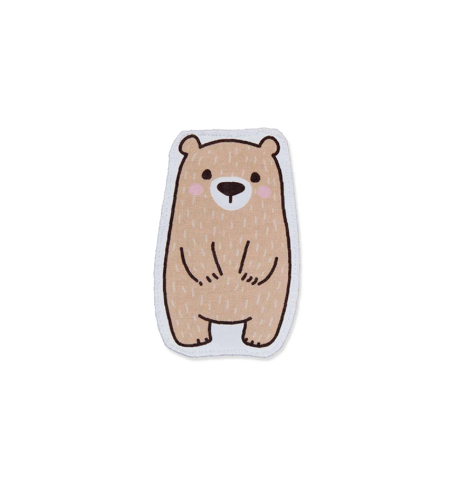 Removable velcro appliqué Happy Bear | funny children's motifs – sticklett